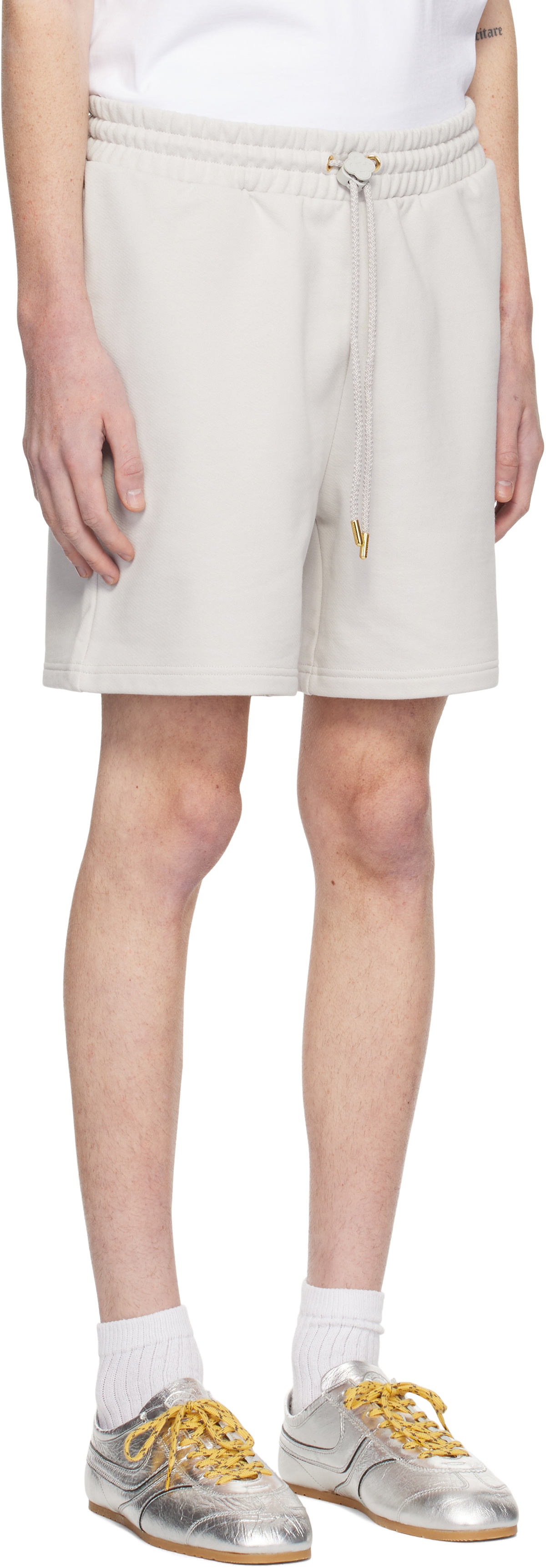 Casablanca Gray Greek Temple Shorts Casablanca