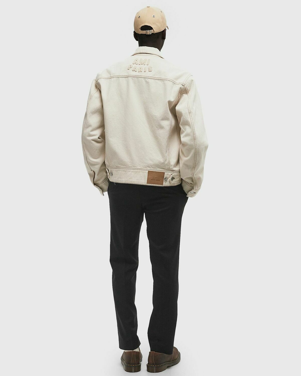 AMI Paris CLASSIC AMI PARIS TRUCKER JACKET White Mens Denim Jacket AMI