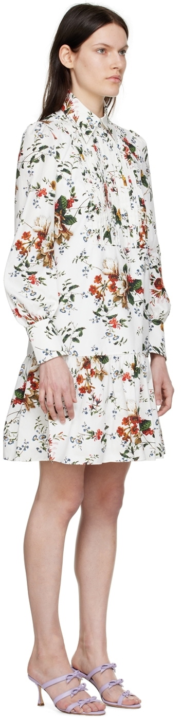 Erdem White Debo Mini Dress Erdem