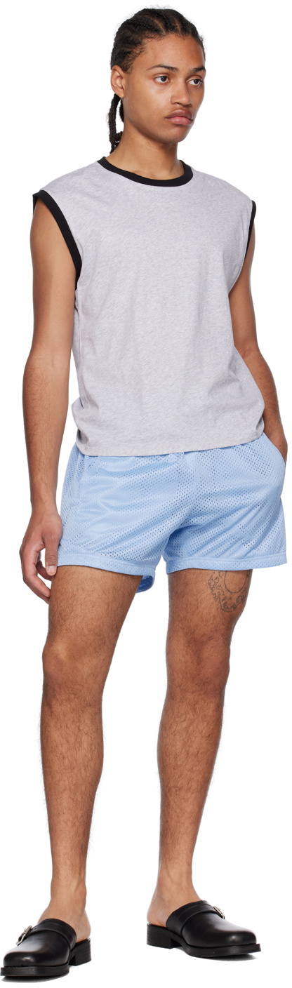 Second/Layer Blue Drawstring Shorts Second/Layer