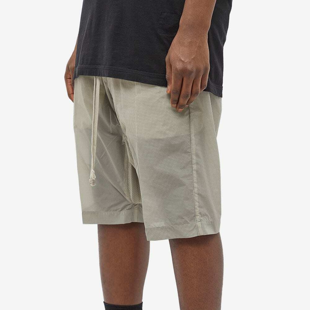 Rick Owens Men's Grid Ripstop Rick's Pod Short in Pearl Rick Owens