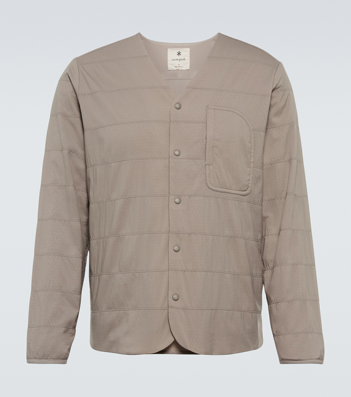Snow Peak - Flexible Insulated nylon cardigan Snow Peak