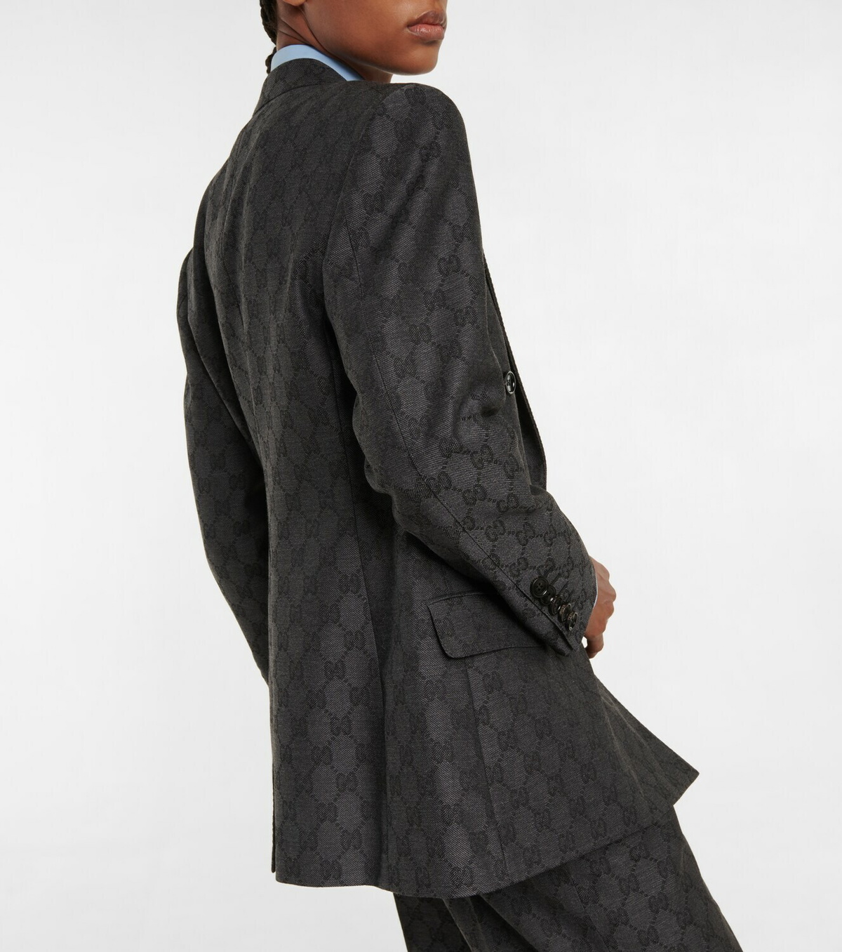 Gucci - GG double-breasted wool blazer Gucci