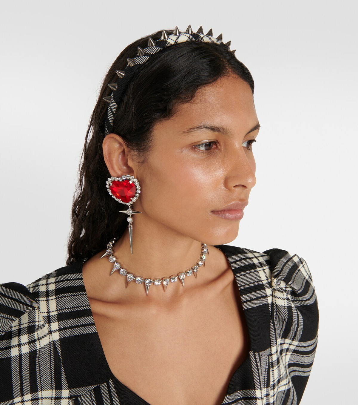Alessandra Rich Spike Embellished Headband Alessandra Rich