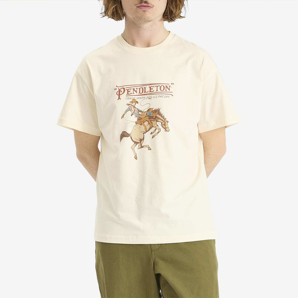 Pendleton Men's Rodeo T-Shirt in White Pendleton