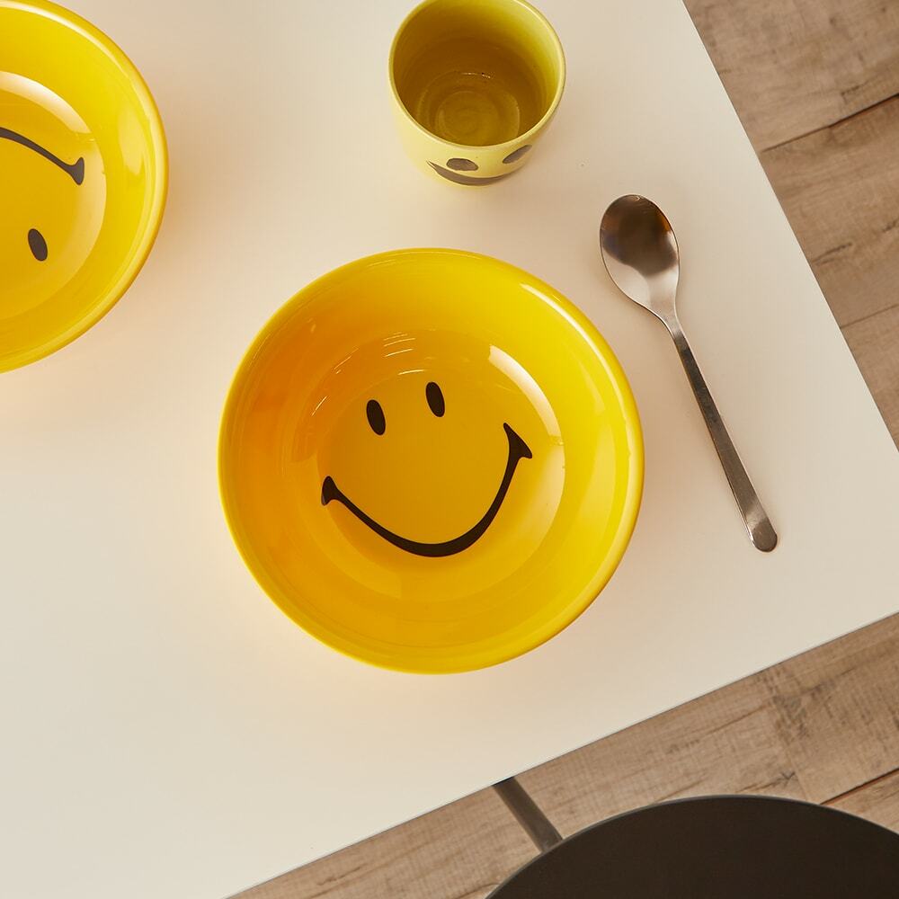 MARKET Men's Smiley Bowl 4 Piece Set in Yellow MARKET