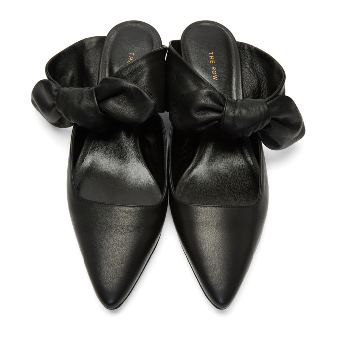 The Row Black Coco Mules The Row