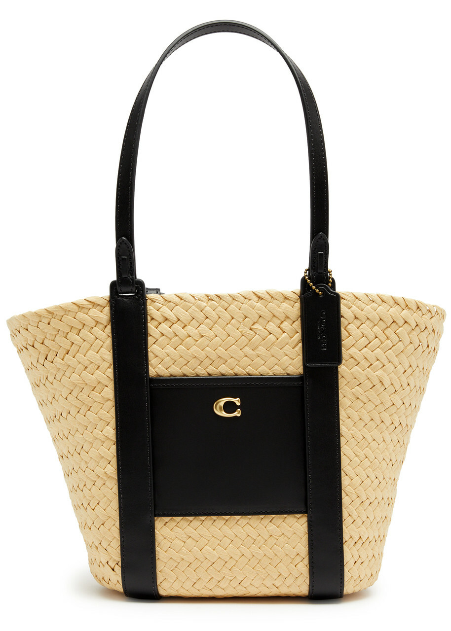 Coach Small Raffia Tote - Natural - One Size Coach