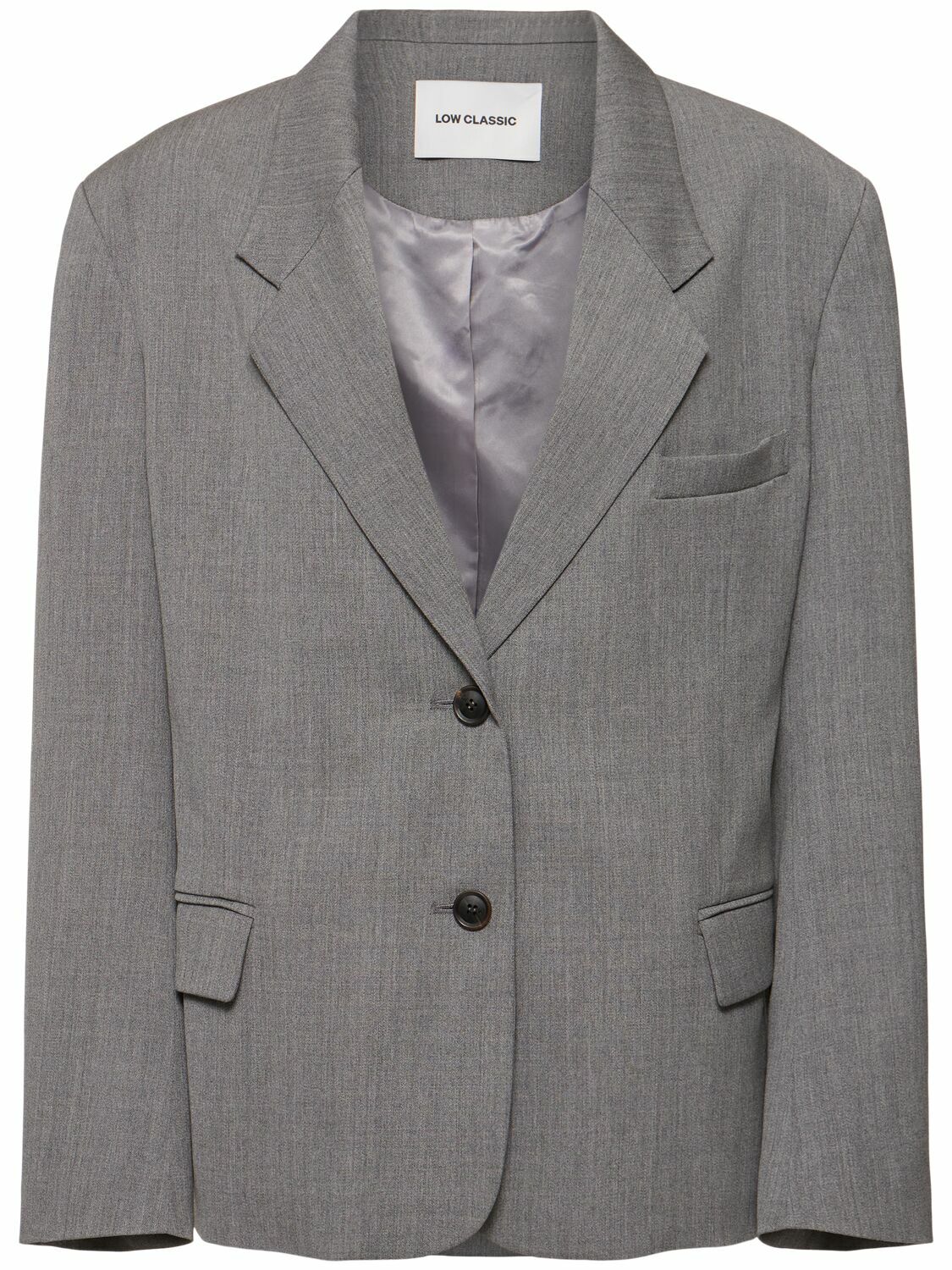 LOW CLASSIC Classic Wool Blend Blazer Low Classic