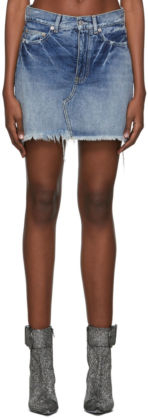 Balenciaga Blue Denim Skort Balenciaga