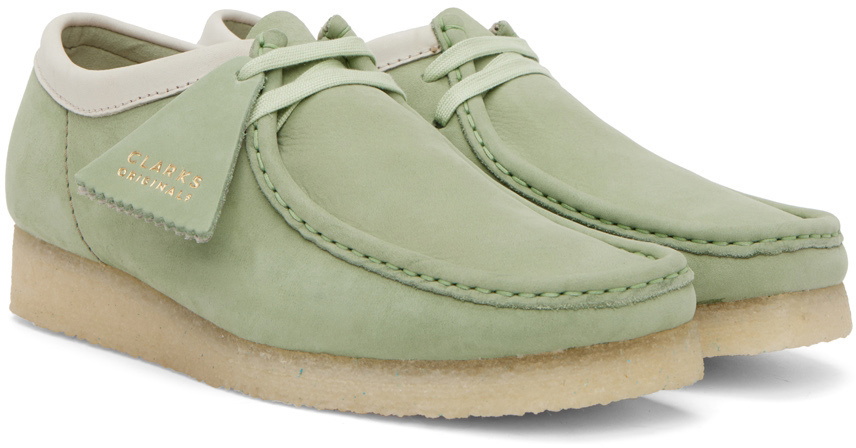 Clarks Originals Green Wallabee Derbys Clarks Originals