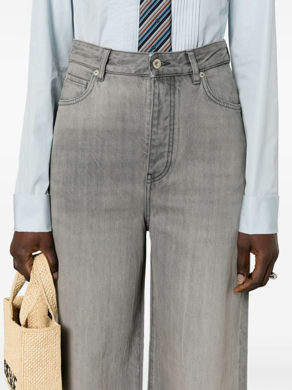 LOEWE - High Waisted Denim Jeans Loewe