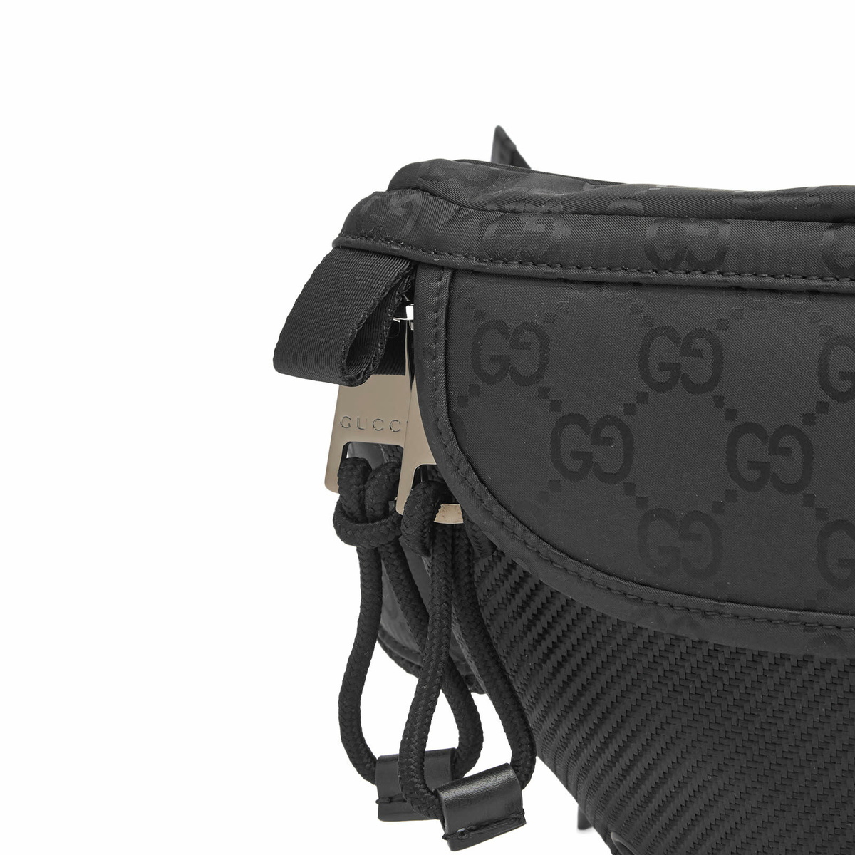 Gucci Men's Nylon GG Belt Bag in Black Gucci