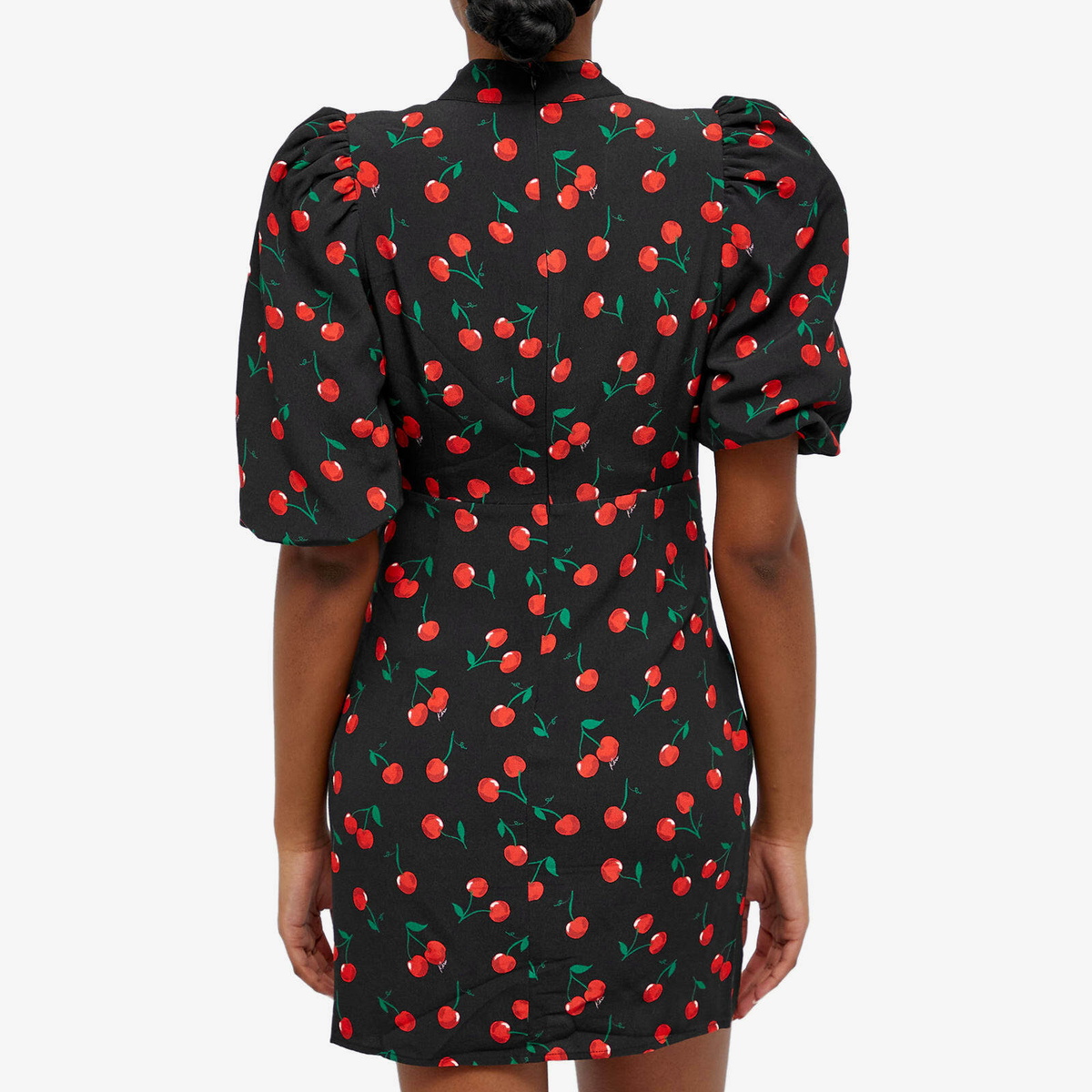 KITRI Women's Maisie Mini Dress in Black Cherry KITRI