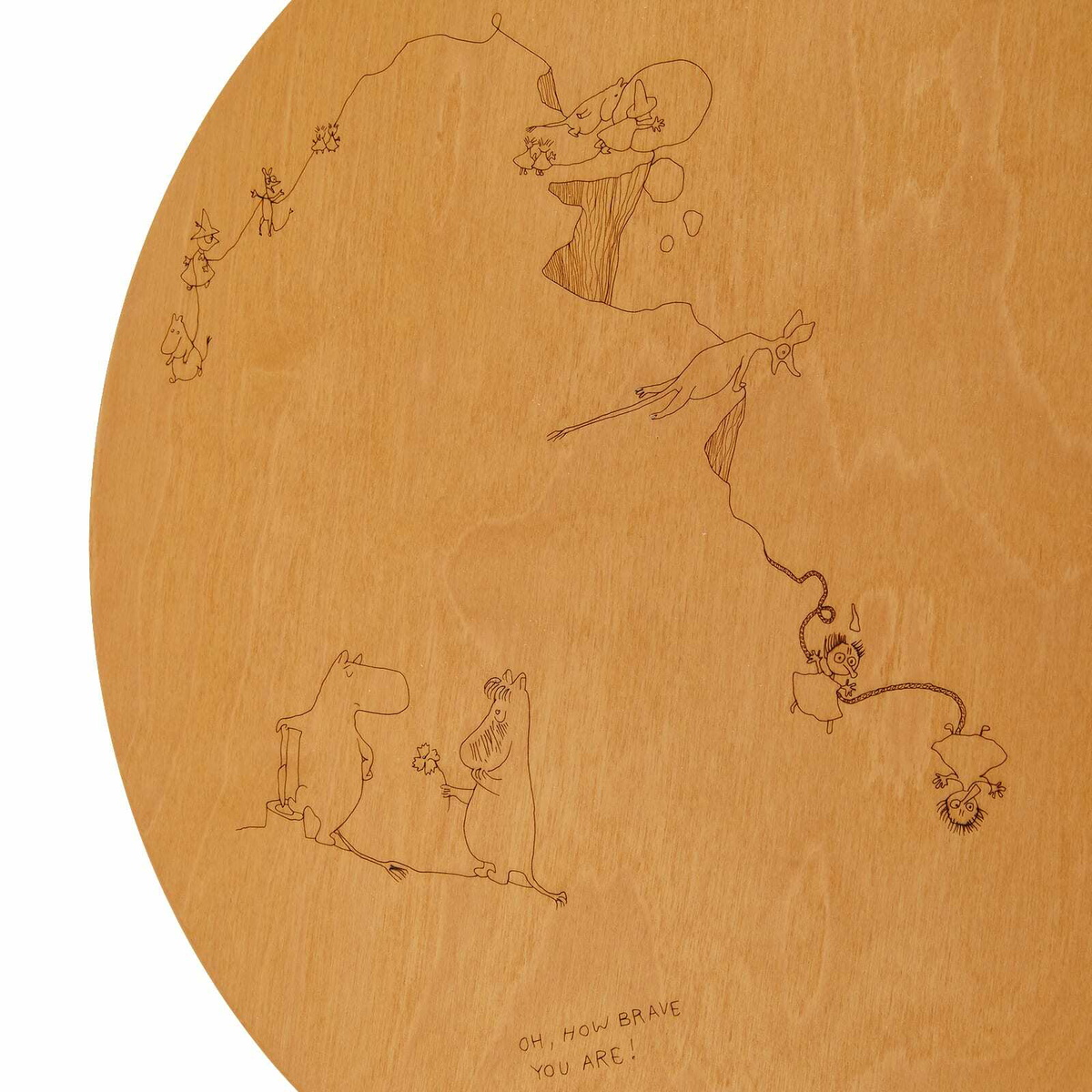 Artek x Moomin Stool 60 in Birch Veneer Artek