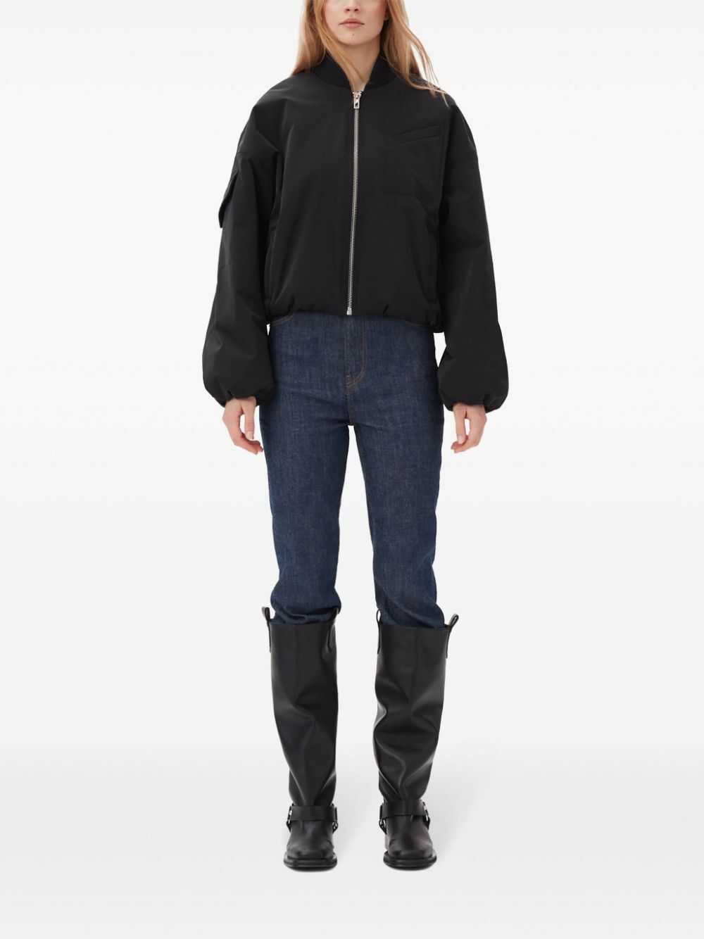 GANNI - Oversized Bomber Jacket GANNI
