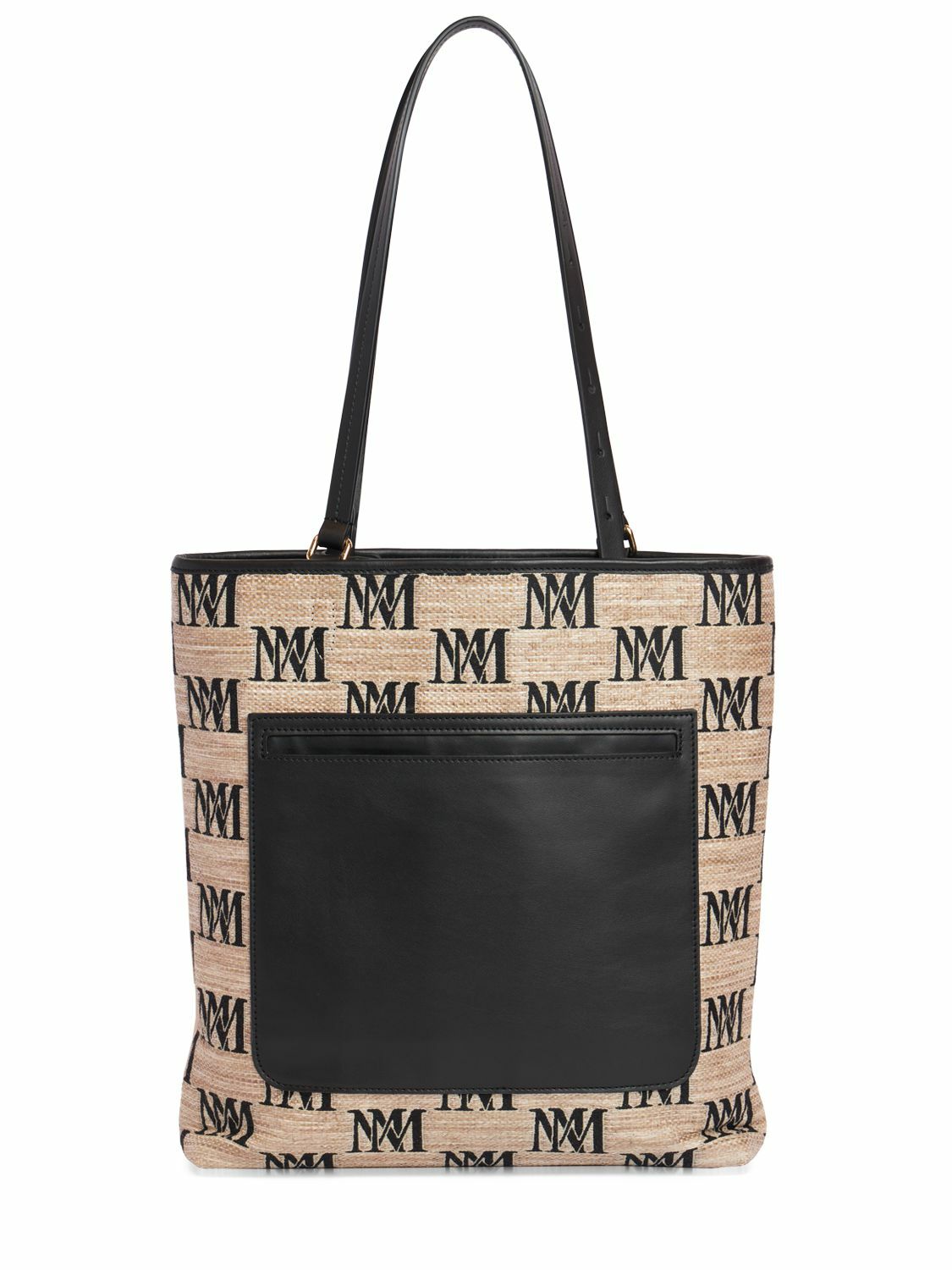 MAX MARA - Easybag Raffia Effect Shoulder Bag Max Mara