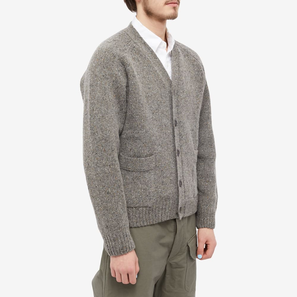 Universal Works Men's Vince Cardigan in Fleck Grey Universal Works