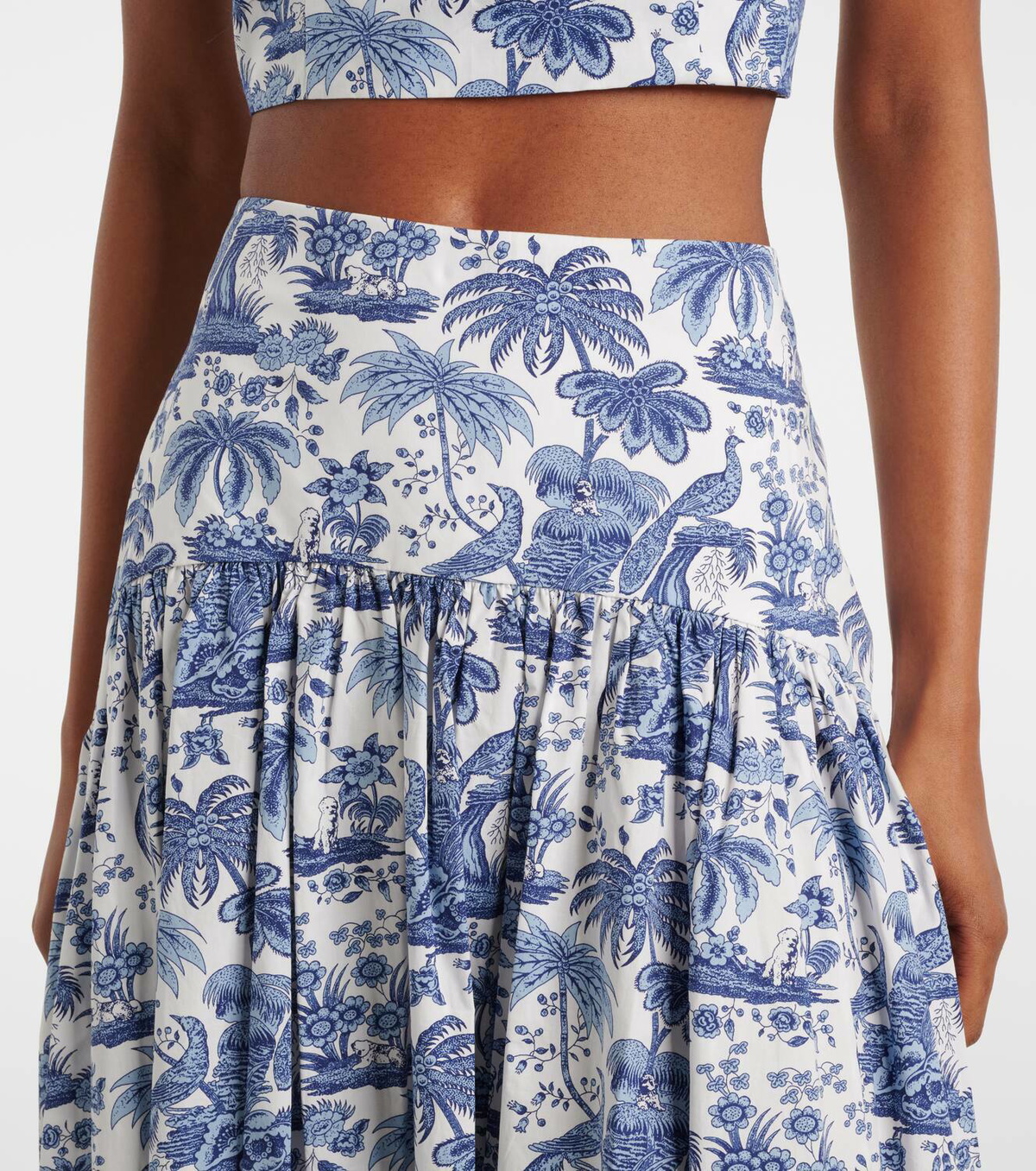 Staud Procida pleated maxi skirt Staud