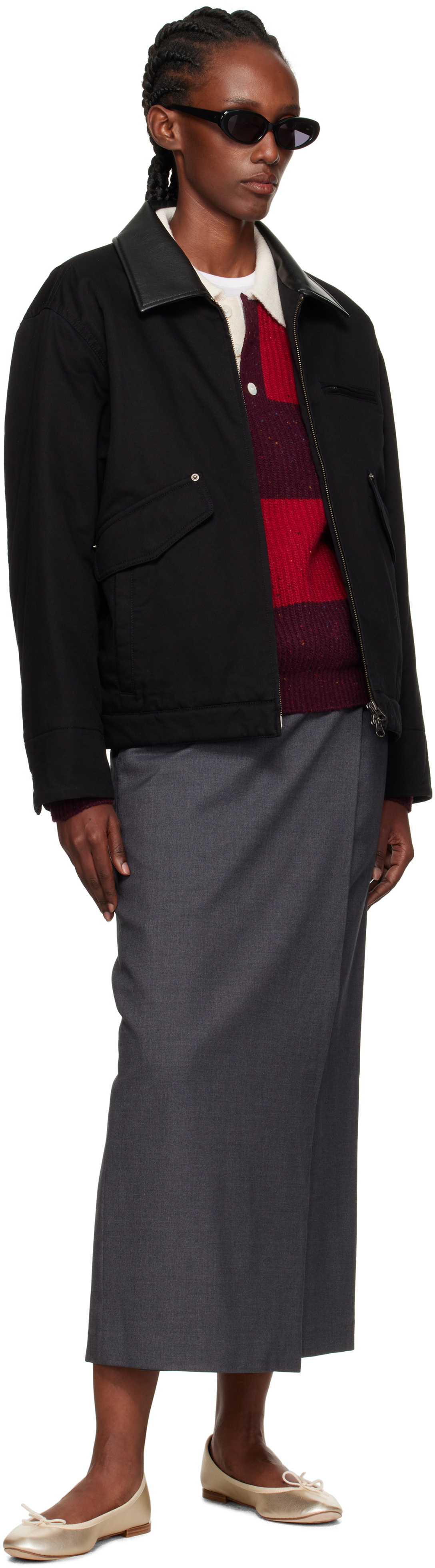 Dunst Black Vintage Padded Work Jacket Dunst