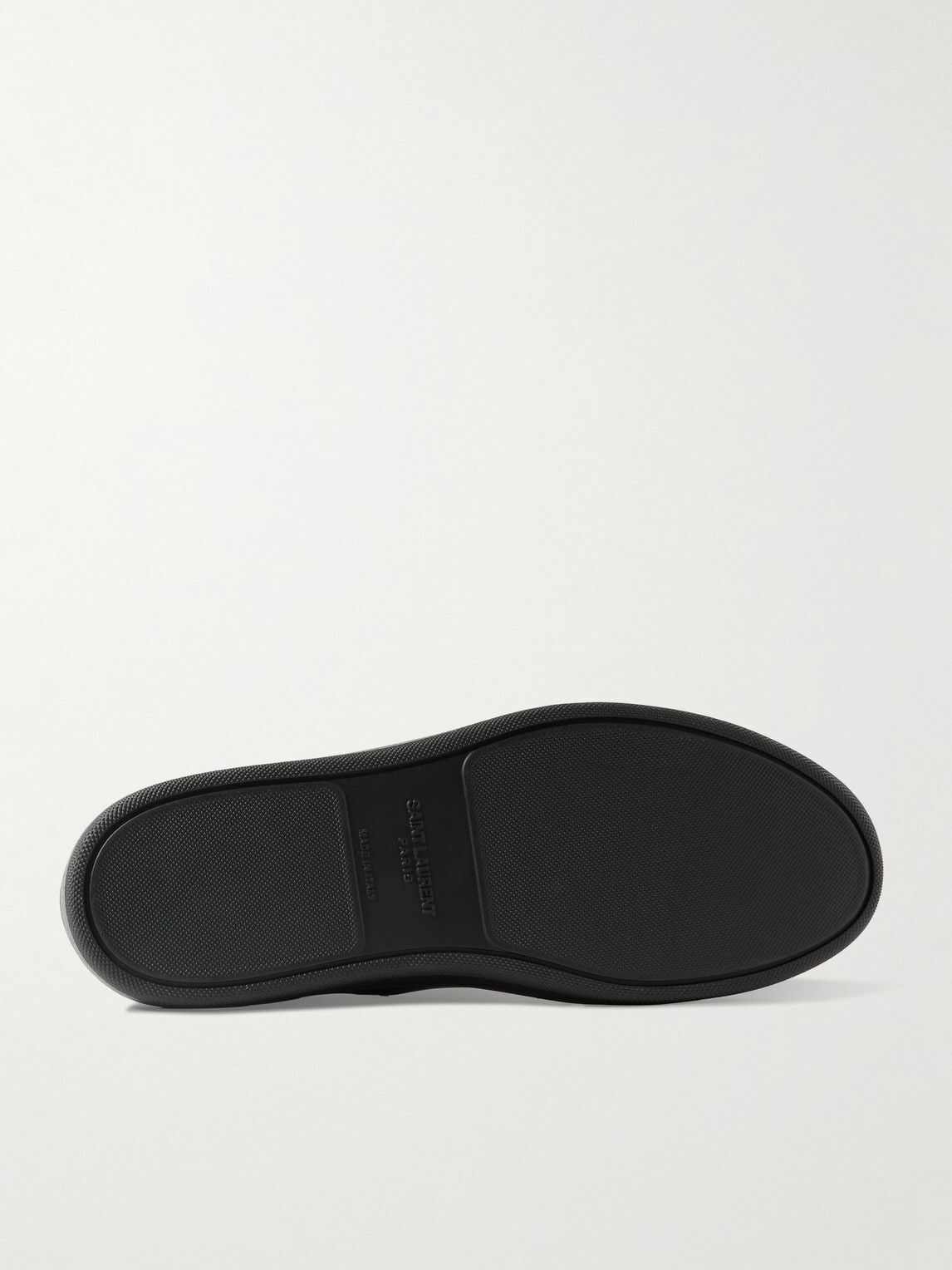 SAINT LAURENT - Gym Low Logo-Print Leather Sneakers - Black Saint Laurent
