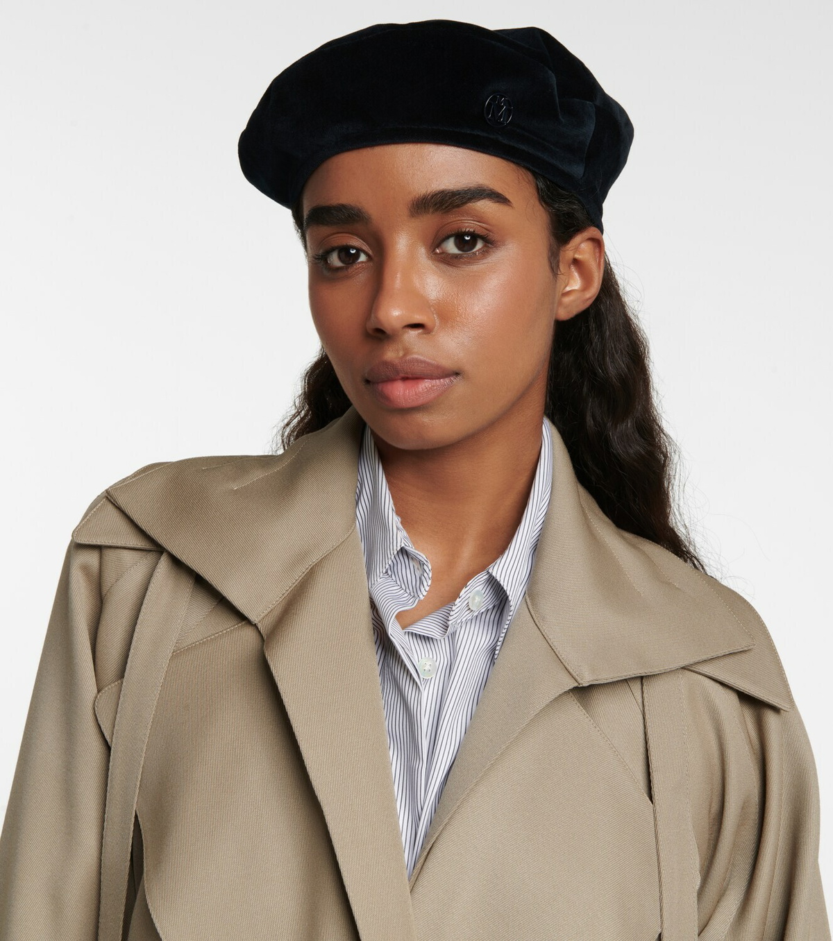 Maison Michel - New Billy velvet beret Maison Michel