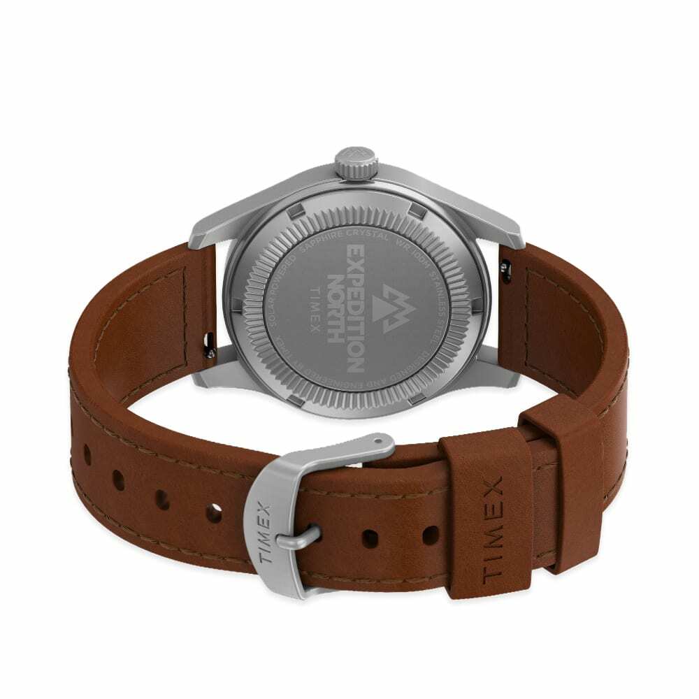 Timex Men's Expedition Field Post Solar Watch in Tan/Chrome Timex