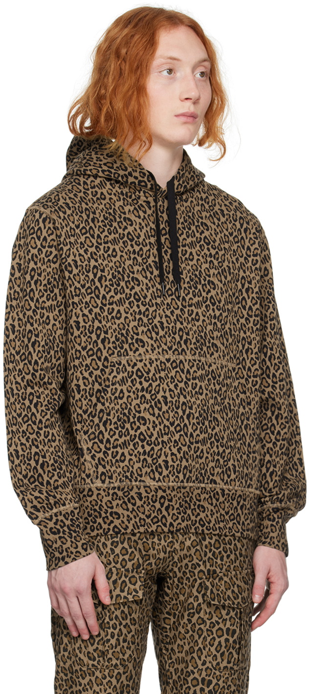 rag & bone Brown All Over Hoodie Rag and Bone