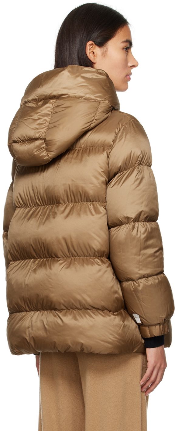 Max Mara Beige The Cube Down Jacket Max Mara