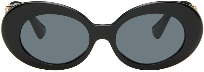 Versace Black Oval Sunglasses Versace