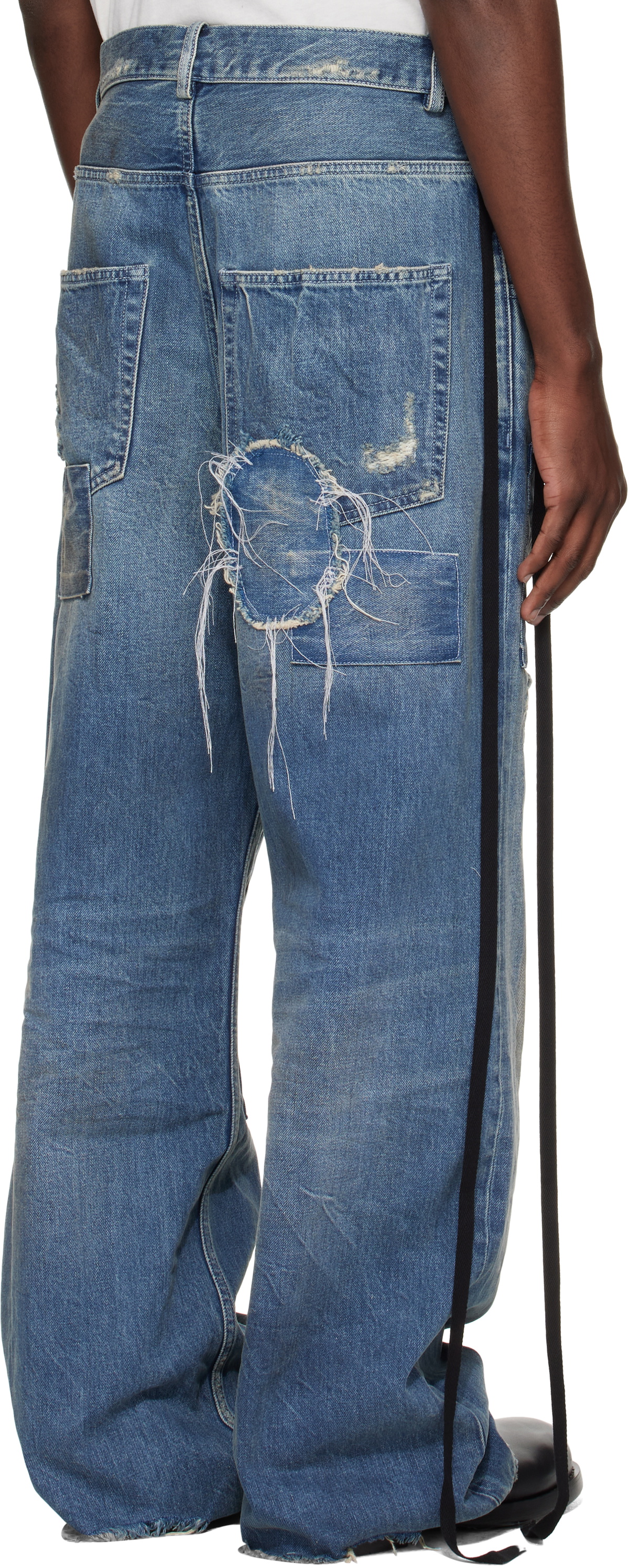 Ann Demeulemeester Blue Olan 5 Pocket High-Comfort Jeans Ann Demeulemeester