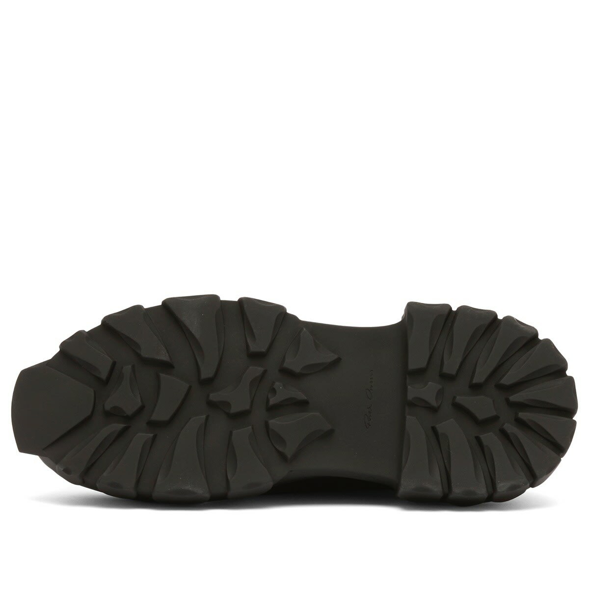 Rick Owens Men's Hollywood Bozo Tractor Shoes in Black/Black Rick Owens