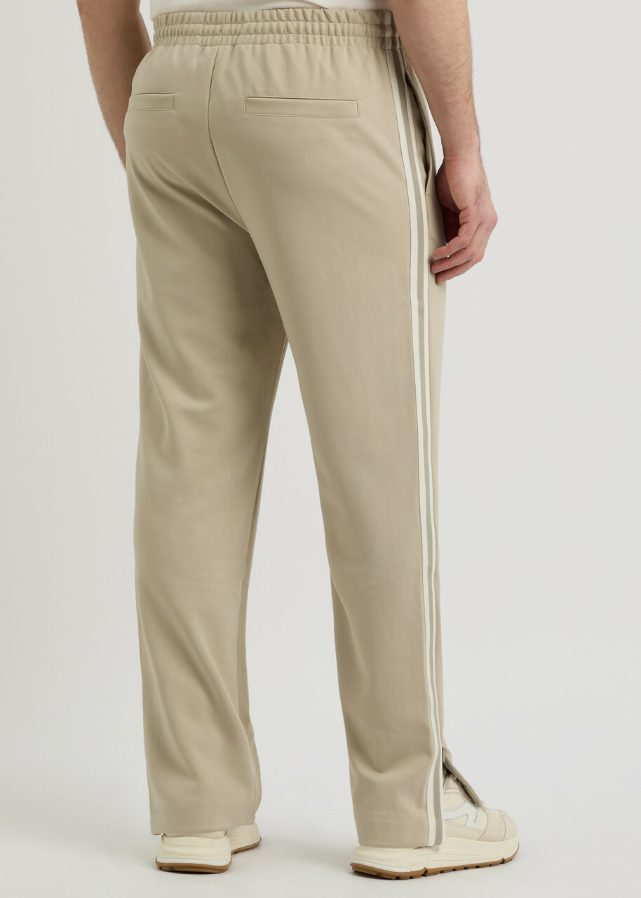 Represent Striped Stretch-jersey Track Pants Stone Represent
