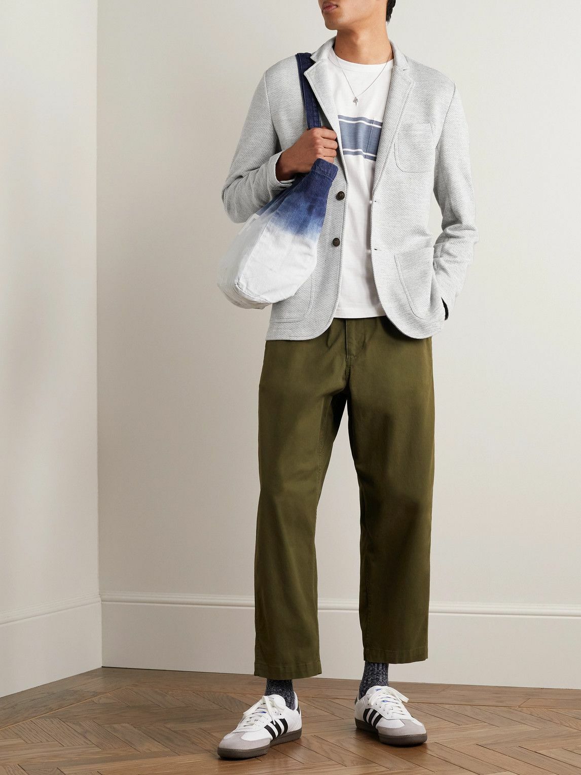 Faherty - Inlet Slim-Fit Cotton-Blend Blazer - Gray Faherty