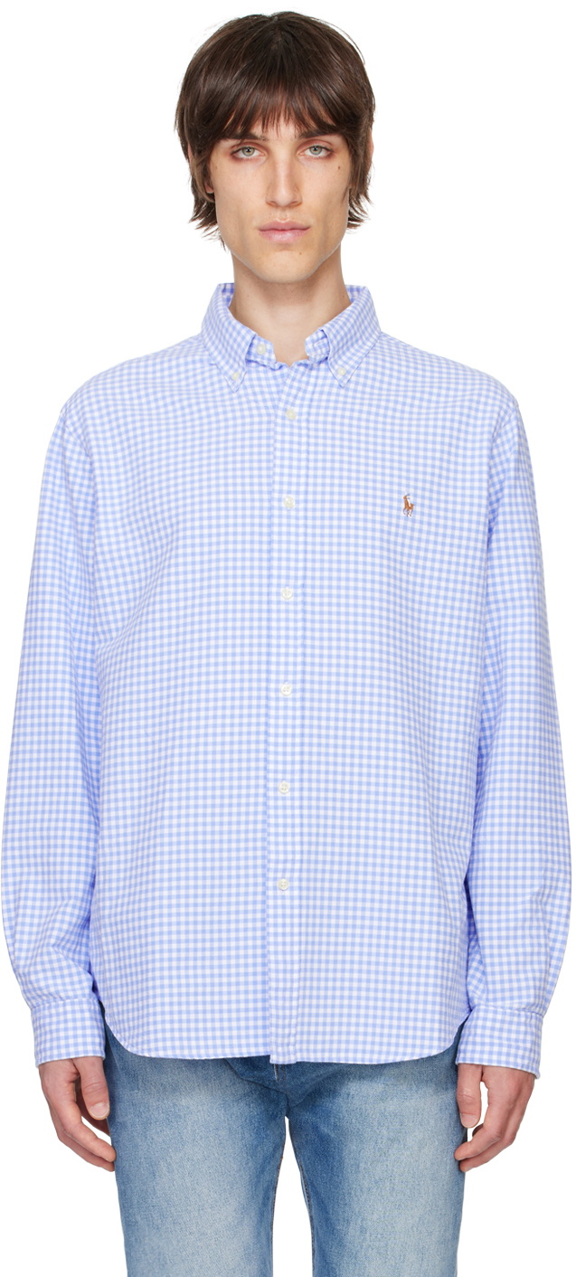 Polo Ralph Lauren Blue & White Check Shirt Polo Ralph Lauren