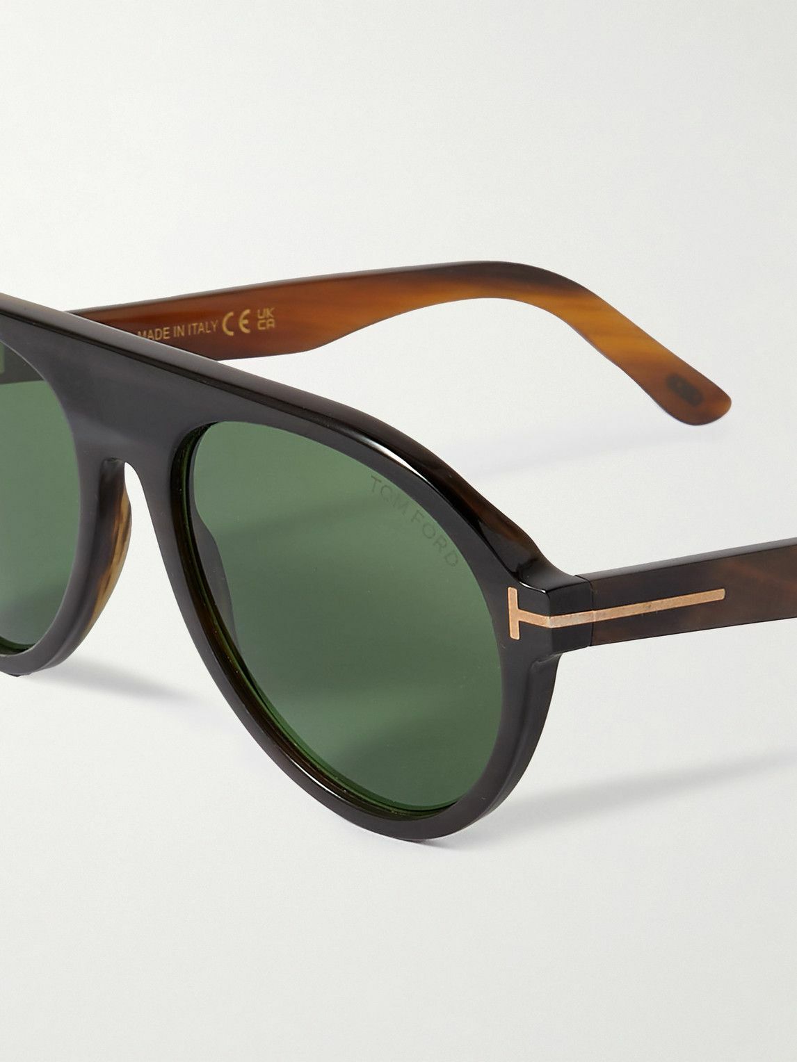 TOM FORD - Aviator-Style Horn Sunglasses TOM FORD