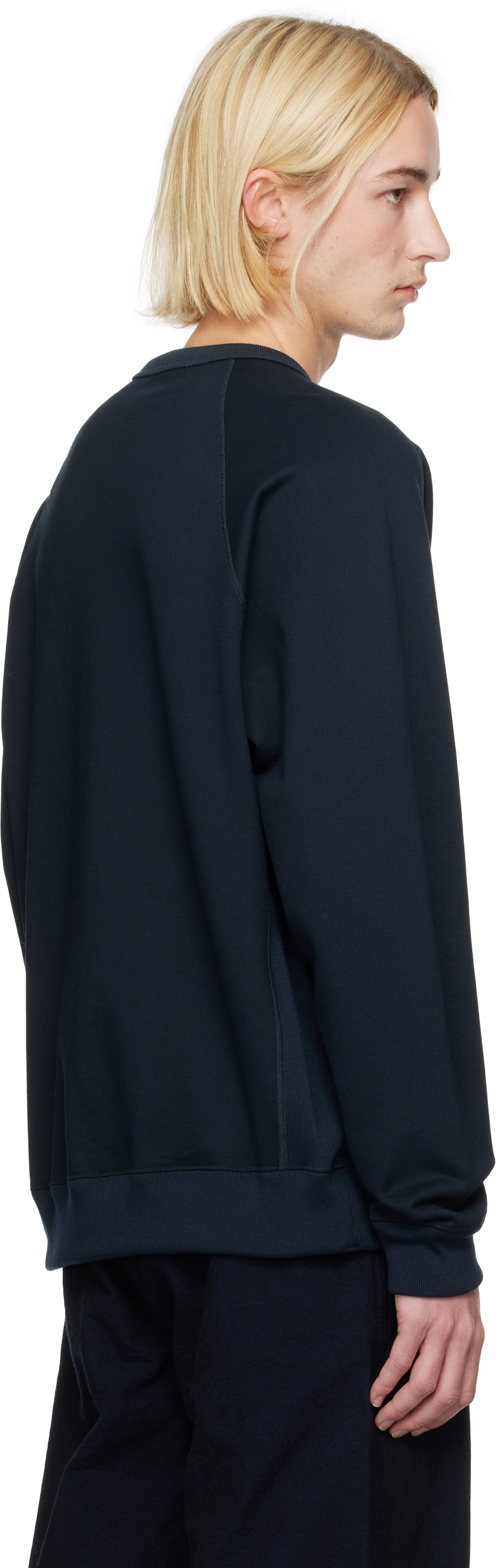 nanamica Navy Crew Neck Sweatshirt Nanamica