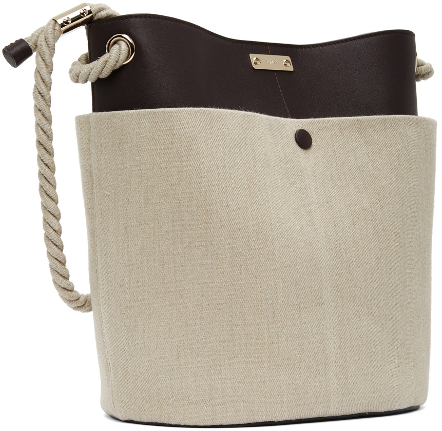 Chloé Beige & Brown Medium Key Shoulder Bag Chloe