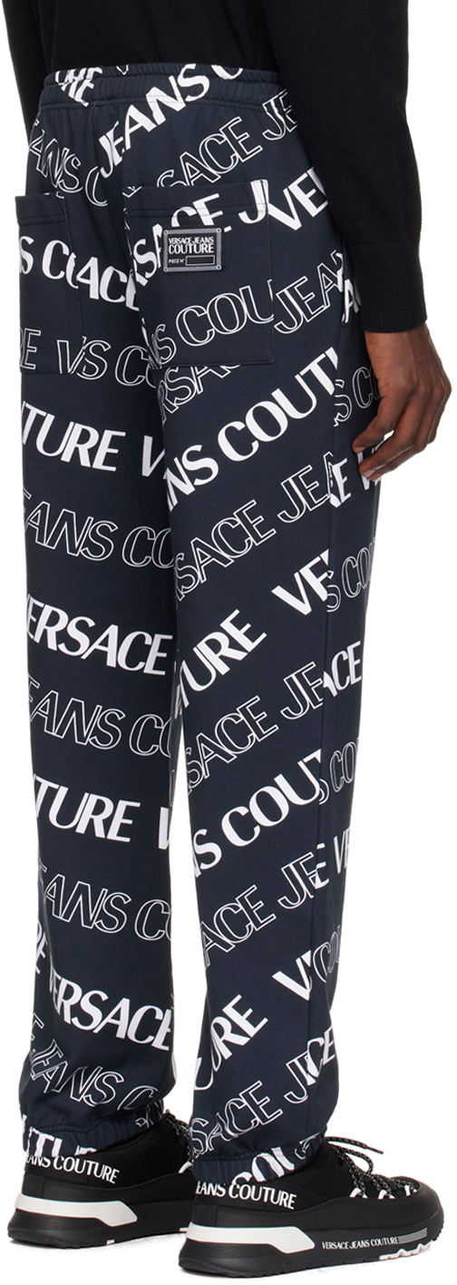 Versace Jeans Couture Black & White All Over Sweatpants Versace