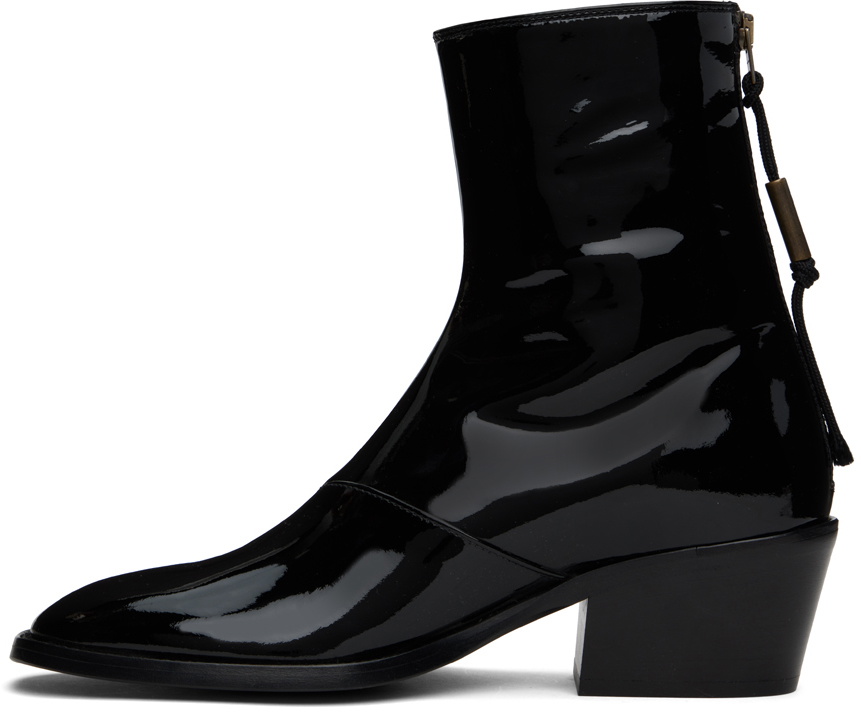 Acne Studios Black Patent Boots Acne Studios