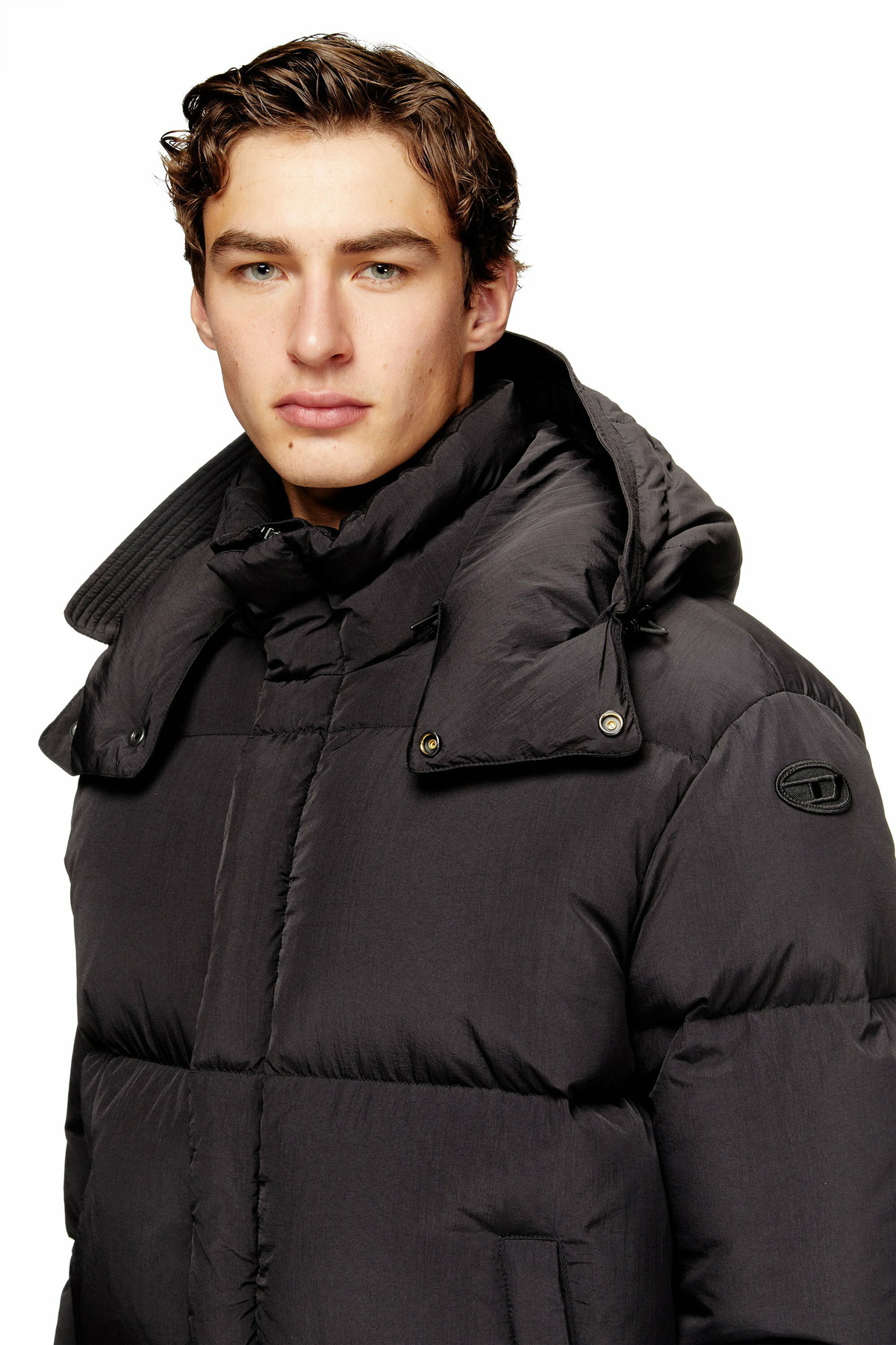 Diesel Quilted down jacket in Viral Off Taslan - Winter Jackets Mens in ...