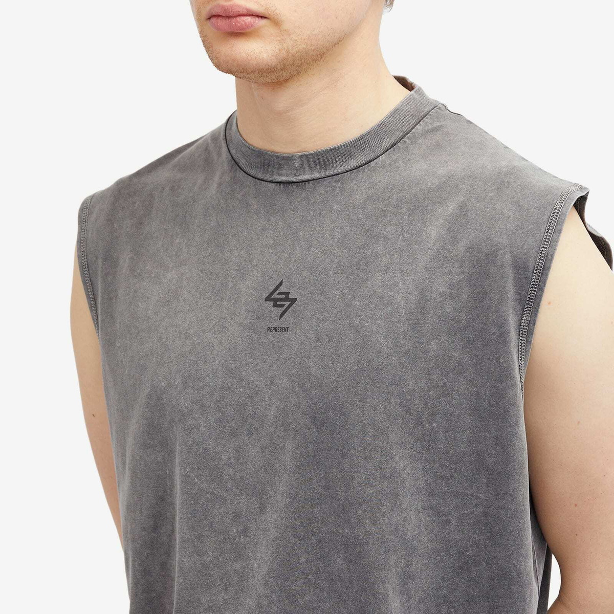 Represent Men's 247 Oversize Tank in Pewter Represent