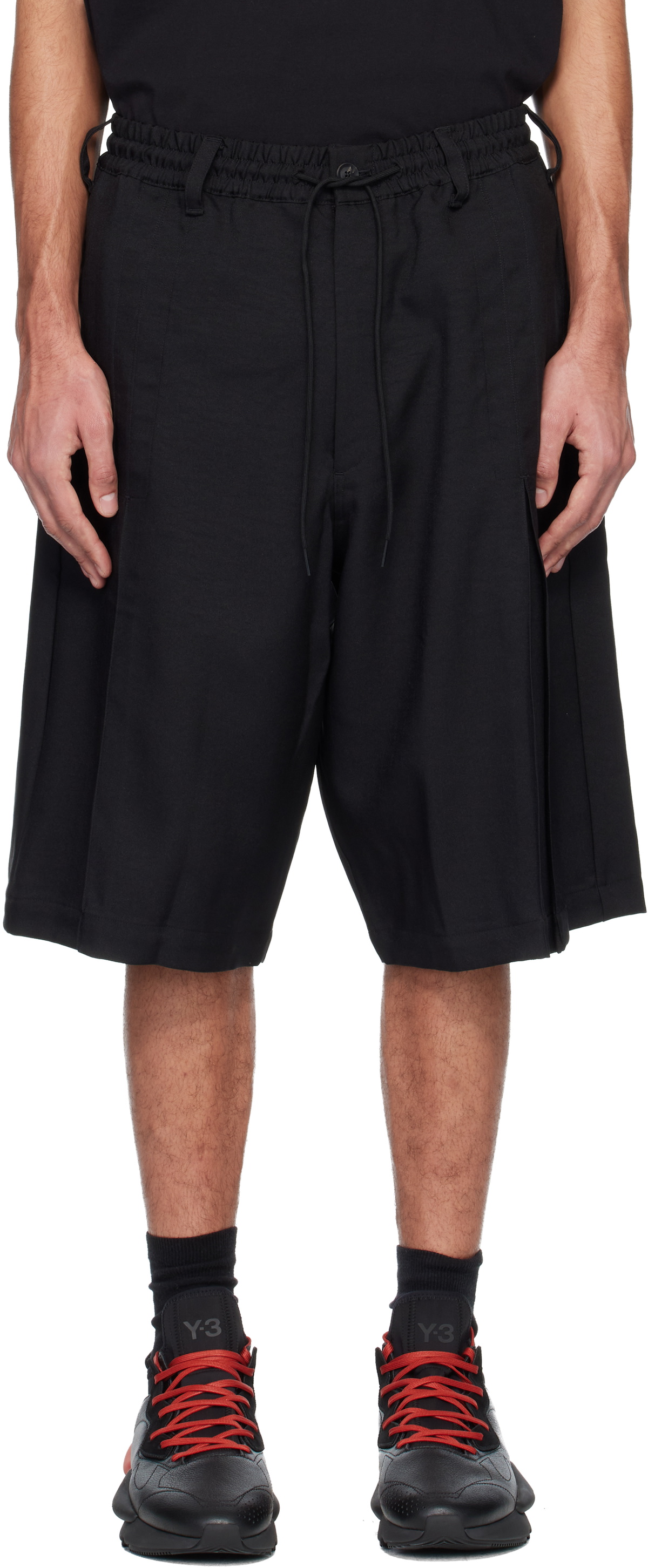 Y-3 Black M SU PLT Shorts Y-3