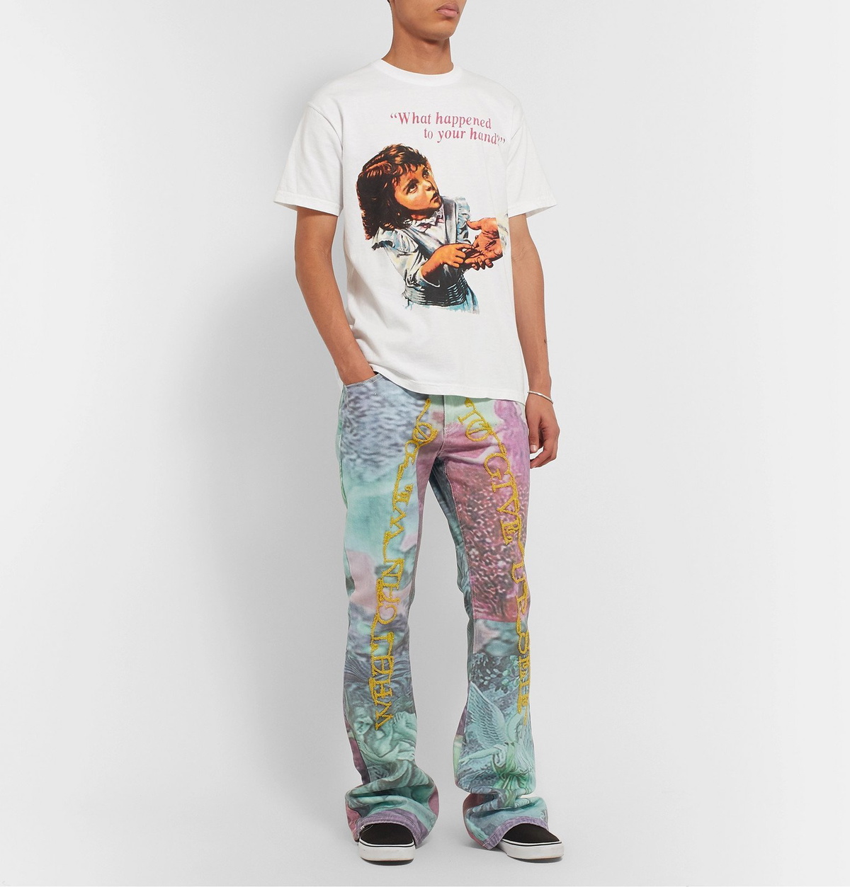 WHO DECIDES WAR by Ev Bravado - Printed Cotton-Jersey T-Shirt - White ...