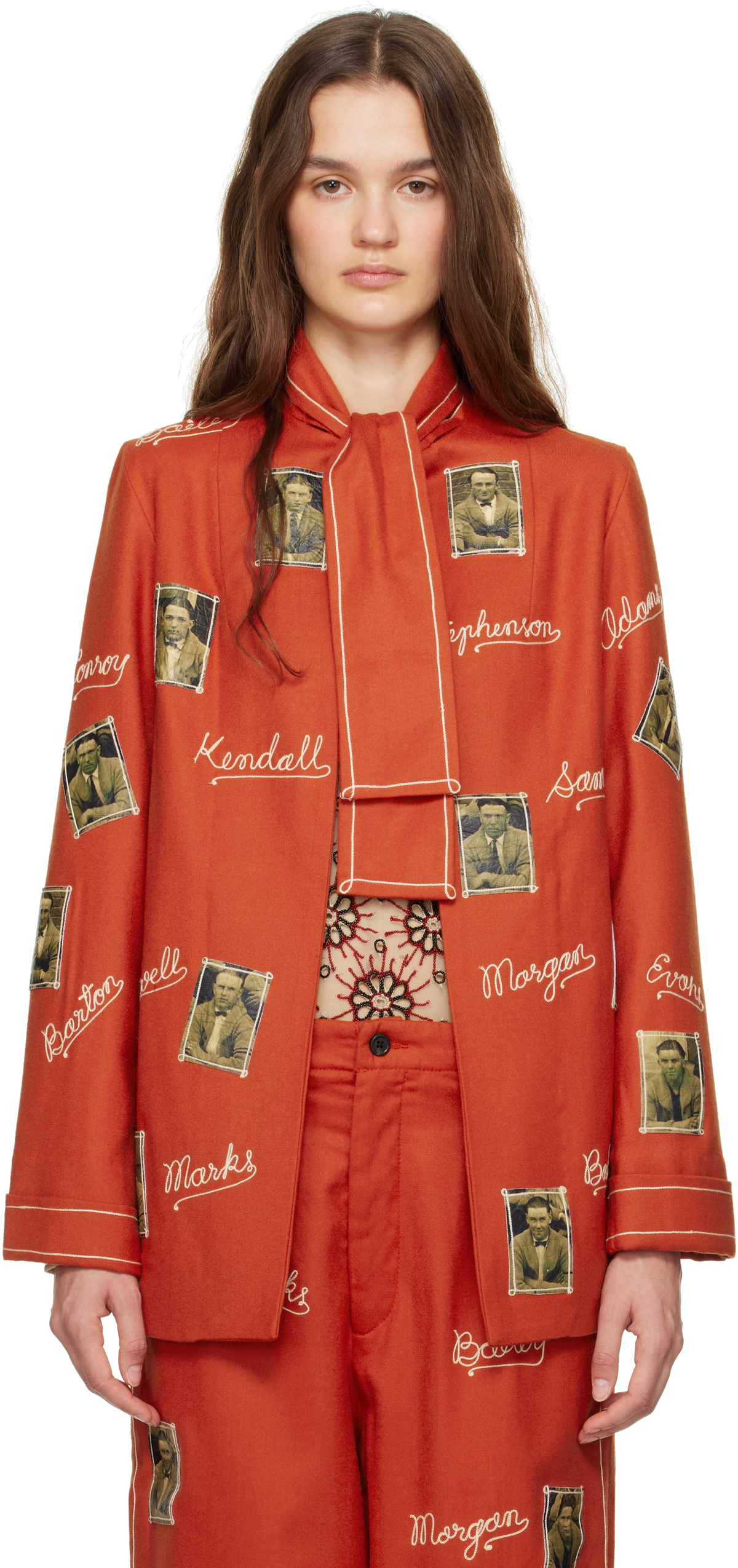 Bode Red Alumni Jacket Bode