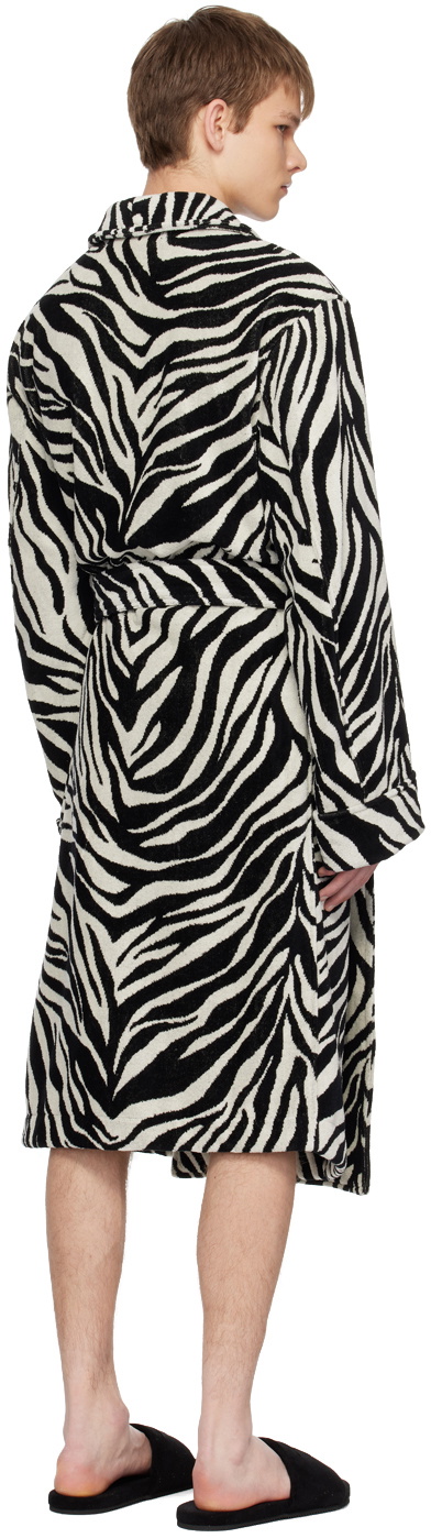 TOM FORD Black & White Zebra Robe TOM FORD