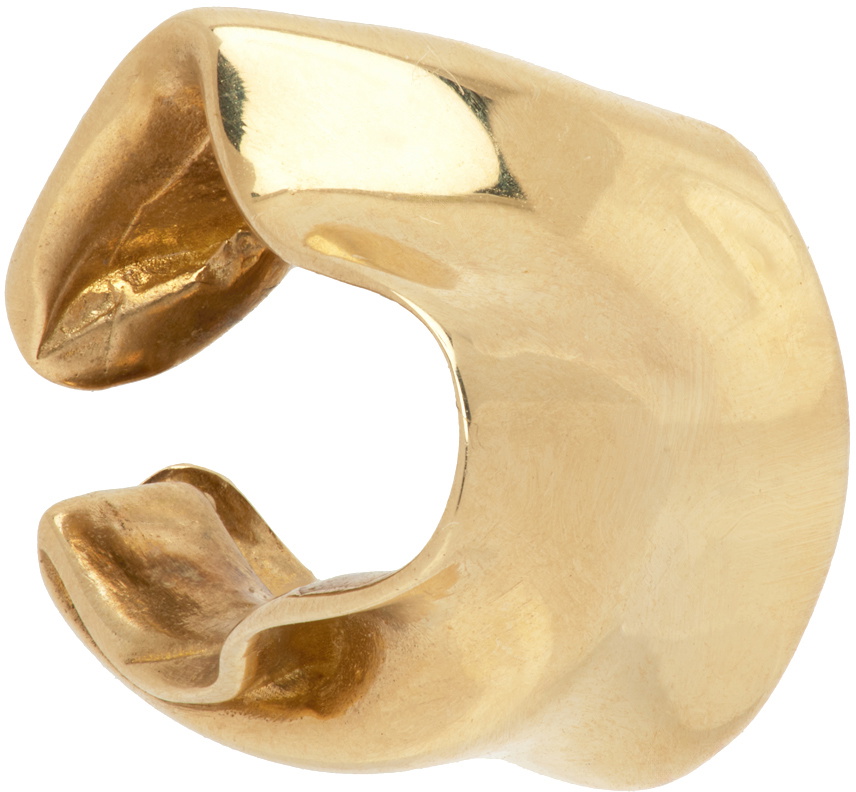 FARIS Gold Pleat Single Ear Cuff Faris
