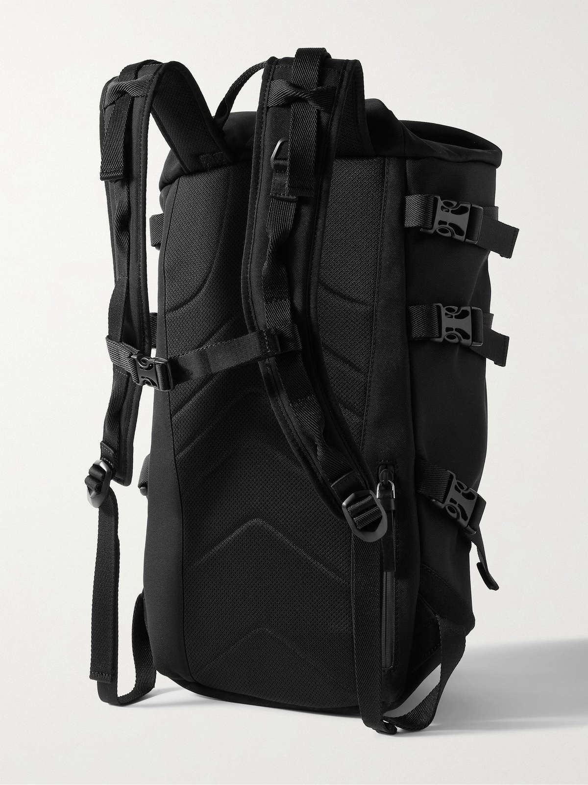MONCLER - Argens Grosgrain-Trimmed Nylon-Ripstop Backpack - Black Moncler