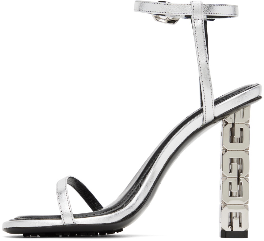 Givenchy Silver G Cube Sandals Givenchy