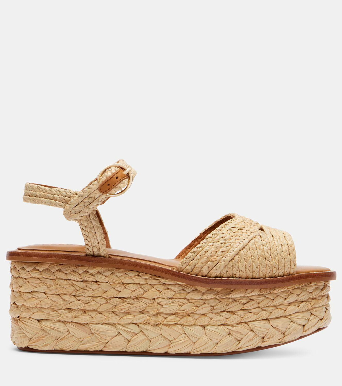 Clergerie Arty raffia platform sandals Clergerie